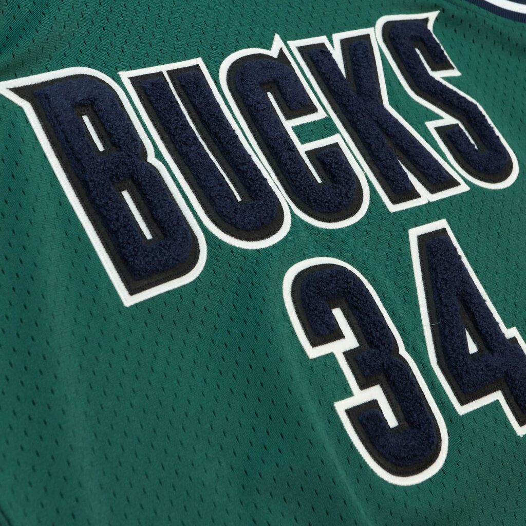 Off Court Chenille Swingman Ray Allen Milwaukee Bucks 2000-01 Jersey ...